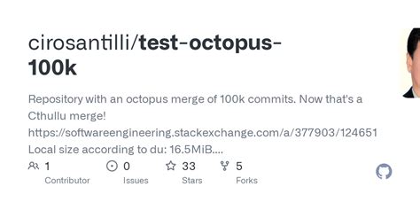 GitHub Cirosantilli Test Octopus K Repository With An Octopus Merge Of K Commits Now