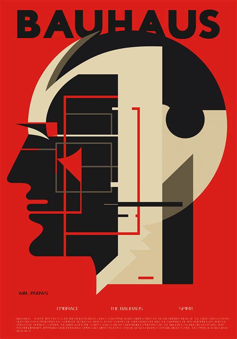 Bauhaus Poster Embrace The Bauhaus Spirit Poster Poster Wall