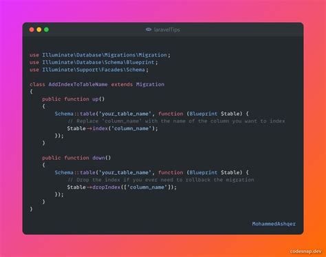 mohammed al ashqer on linkedin laravel database performance