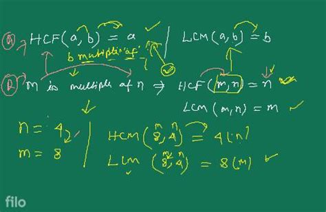 Assertion A For Any Two Positive Integers A And B HCF A B A And L