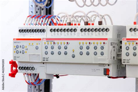 A Relay Module From Abb For Controlling Loads Via The Knx Data Bus In