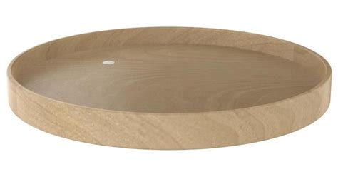 Rev A Shelf LD 4NW 001 24 1 Lazy Daisy Natural Wood Single 1 Tier 24 Full Circle Lazy Susan For