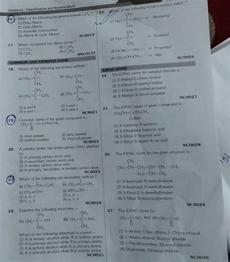 27 The Iupac Name For Nc0029 Cc N O And Are Filo