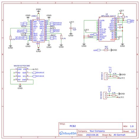 Projet Yahya Esp32c3 Max30102 Ds18 Gyroscope Pcb2 Platform For Creating And Sharing Projects