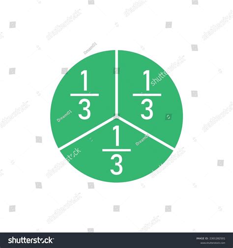 Circle Divided Into Three Equal Segments Stock Vector Royalty Free Shutterstock