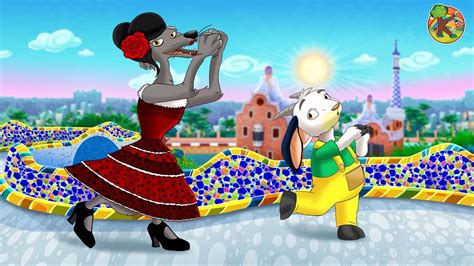 Волк и семеро козлят Приключение в Барселоне Kondosan На русском Сказки для детей Youtube