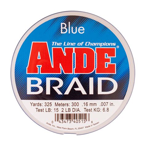 Blue Braid Ande Monofilament