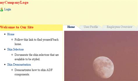 Oracle JDeveloper G Release Tutorials Changing An Application S Look And Feel By Using Skins