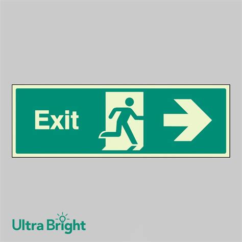 Exit Right Safety And Emerency Escape Signage