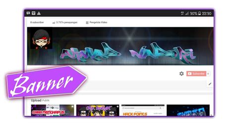 CARA MEMBUAT BANNER YOUTUBE DI ANDROID YouTube