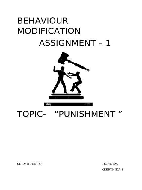 Behaviour Modification Assignment 1 1 Pdf Punishments Reinforcement