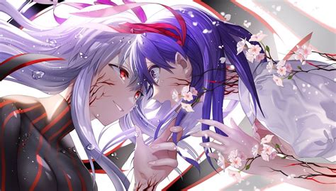 Heavens Feel Sakura Matou And Dark Sakura Hd Wallpaper 2048x1164 Wallpaper Abyss
