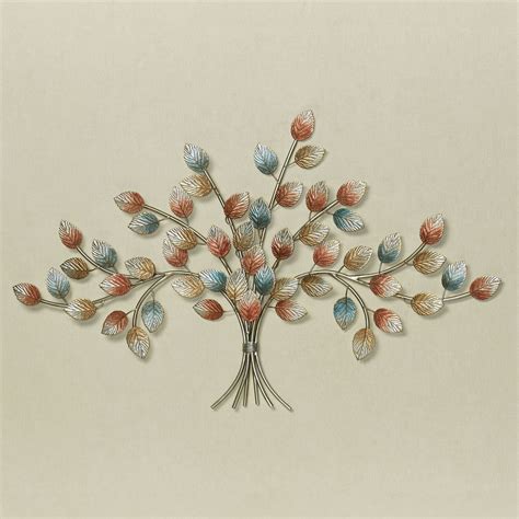 Colorful Tree Branches Nature Inspired Metal Wall Art