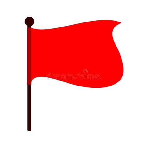 Red Flag Icon Flag Sign Emoji Flag Stock Vector Illustration Of