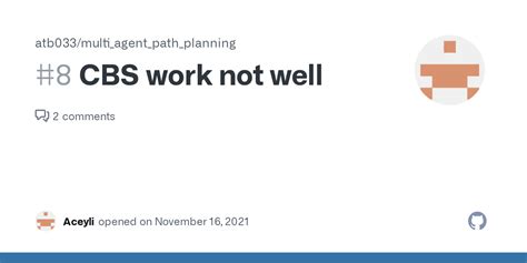 CBS Work Not Well Issue 8 Atb033 Multi Agent Path Planning GitHub
