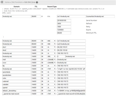 how to create dns records in whm hivelocity hosting