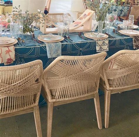 Wicker Chairs And Place Settings