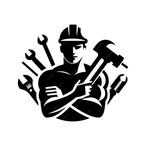 Constructor Silhouette Man Vector Design Premium Ai Generated Vector