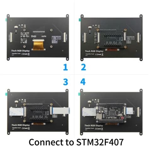 Ssd1963 Adapter 70 Inch 800x480 Stm32 Esp32 Mcu Parallel Port Capacitive Touch Lcd Module Mcu