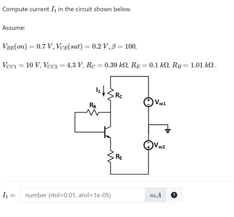 Solved Compute Current I In The Circuit Shown Below Chegg Com