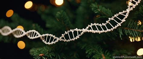 Dna Molecule Christmas Tree Stable Diffusion Online