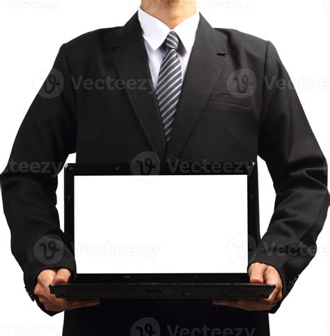 Business Man Using Laptop 11286971 Png