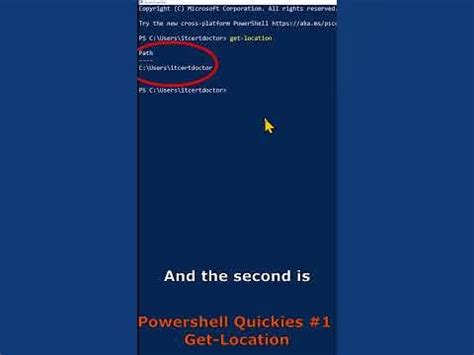 Powershell Quickes #1 - How to use Get-Location? - YouTube