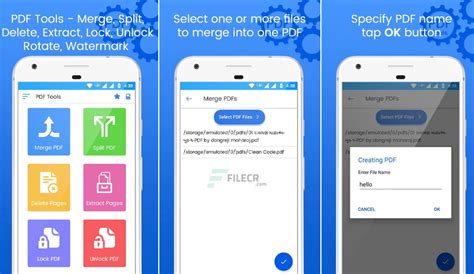 PDF Tools Merge Rotate Split PDF Utilities V FileCR