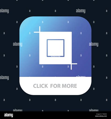 Crop Tool Transform Mobile App Button Android And Ios Glyph Version Stock Vector Image And Art