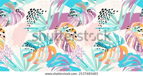 Floral Botanical Vector Texture Pattern Over 747 946 Royalty Free Licensable Stock