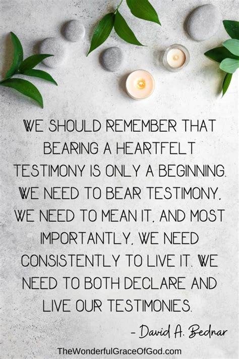 27 Greatest Lds Testimony Quotes The Wonderful Grace Of God