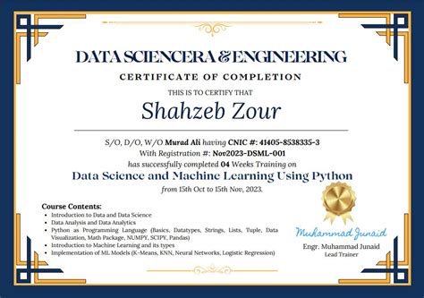 Datascience Machinelearning Python Certificationcomplete