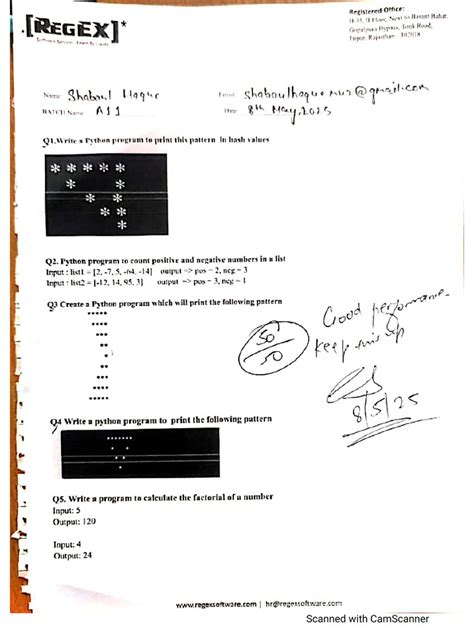 Test Questions Regex Pdf