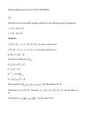 Test Practice Questions With Solutions Pdf Practice Questions For Test CISC W Q
