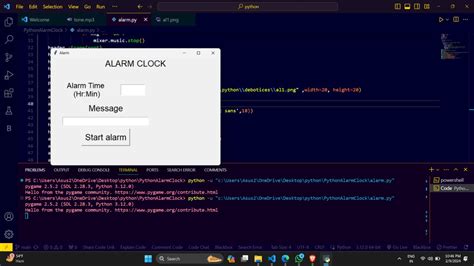 Deepak Vishwakarma On Linkedin First Task Of Python An Alarm Clock