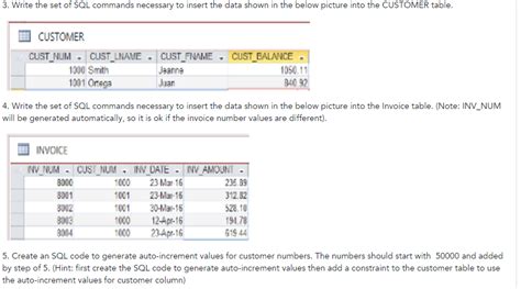 solved 4 write the set of sql commands necessary to insert