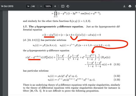 Q Analogs Q Difference Equation For The Basic Hypergeometric Series