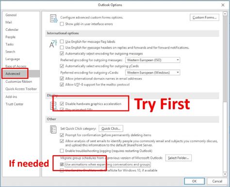 Outlook Display Problems And Low Memory Errors Avidian Technologies