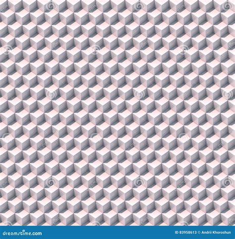 Abstract Cubes Seamless Pattern Background 3d Rendering Stock