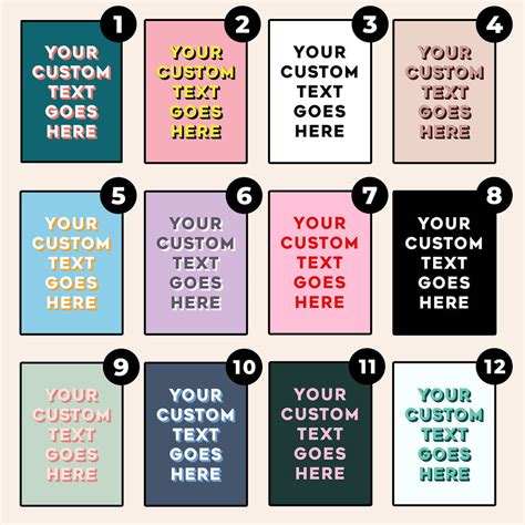 Personalised Text Print By Woati