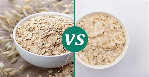 Oatmeal Vs Oats Nutrition Calories Compare