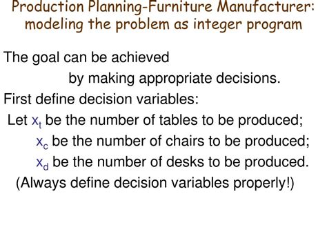 ppt integer programming powerpoint presentation free download id