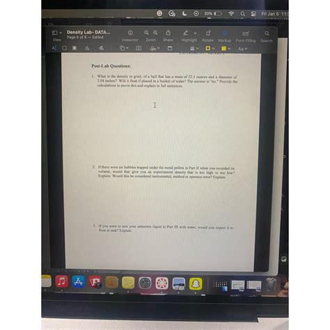 Solved EXPERIMENT DENSITYPre Lab Exercises What Is The Chegg