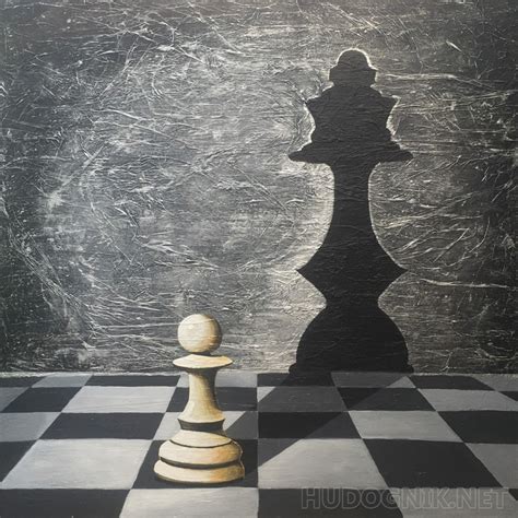 Картина Шахматы " с претензией". Размеры: 50x50, Год: 2021, Цена: 6700 ...