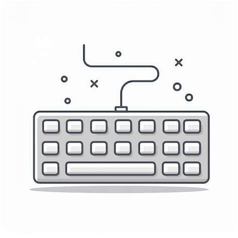 keyboard icon premium ai generated vector