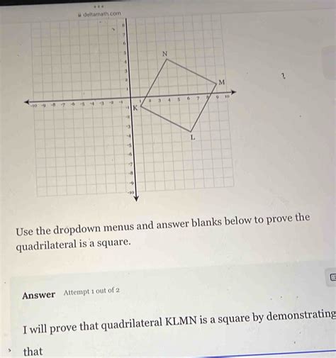 solved use the dropdown menus and answer blanks below to prove the