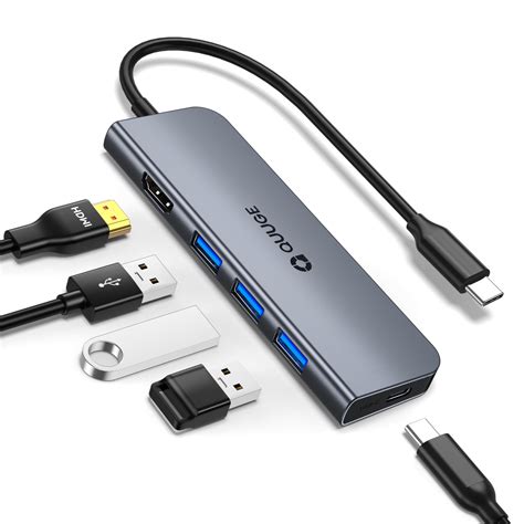 Amazon Usb ハブ Type C Hdmi 4k映像出力 Quuge 5in1 Hdmi Type C ハブ Pd急速充電 3×usb3 0ポート 5gbps高速データ転送 タイプ