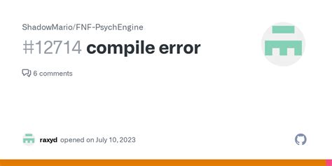 Compile Error · Issue 12714 · Shadowmariofnf Psychengine · Github