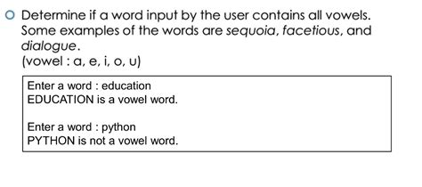 Solved O Determine If A Word Input By The User Contains All