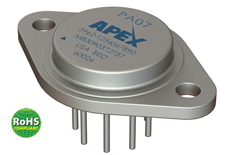 PA07 - 5A, 100V Power Amplifier with Low Bias Current